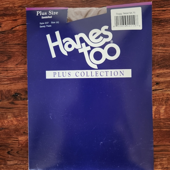 Hanes Too | Accessories | Vintage Hanes Too Pantyhose Plus Size 3q ...